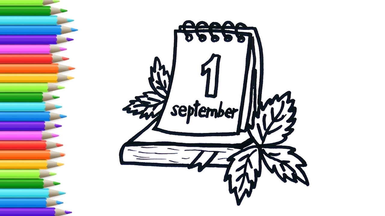 How to draw a drawing by September 1 . Drawing for beginners / MimiDom ...