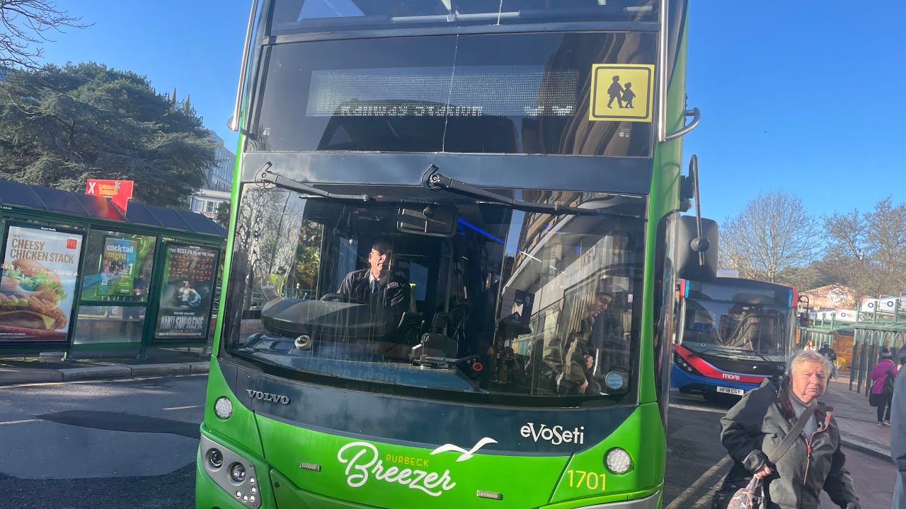 Morebus 2016 Volvo B5TL MCV EvoSeti (HJ16 HSV) on the 50 to Bournemouth ...