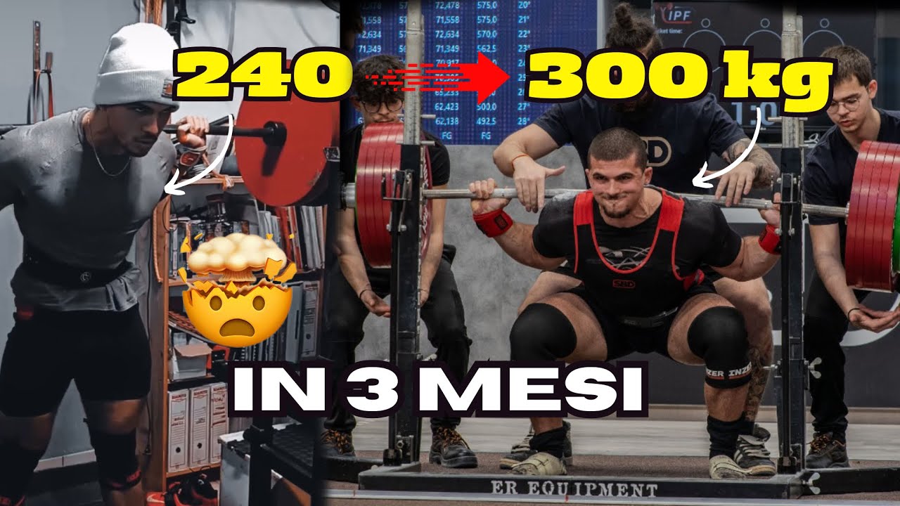 DA 240 KG A 300 KG DI SQUAT IN 3 MESI 😈🤯 - YouTube