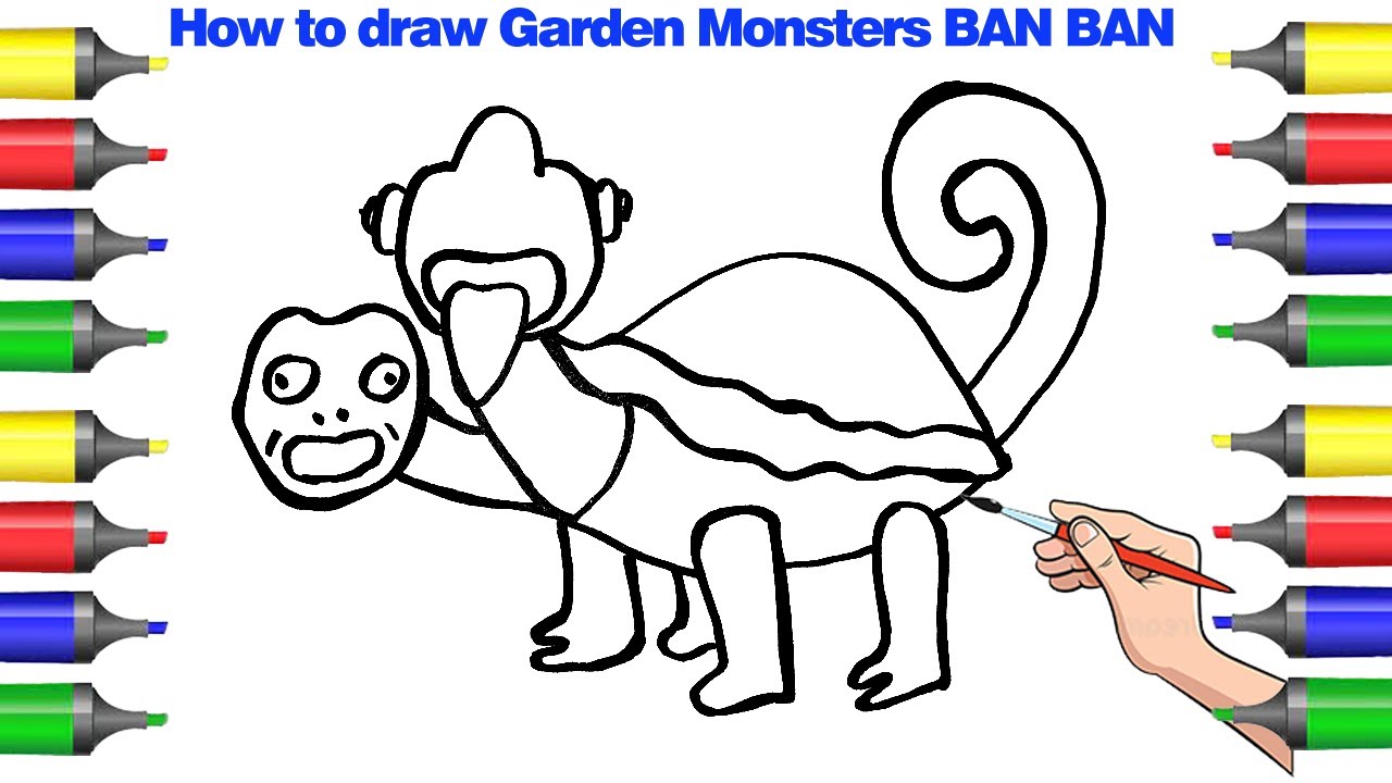 How to draw TAMAKI & CHAMATAKI from Garten Of Banban 4 - YouTube