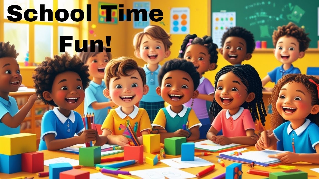 🌟 School Time Fun! | A Happy Kids' Song About School, Friends ...