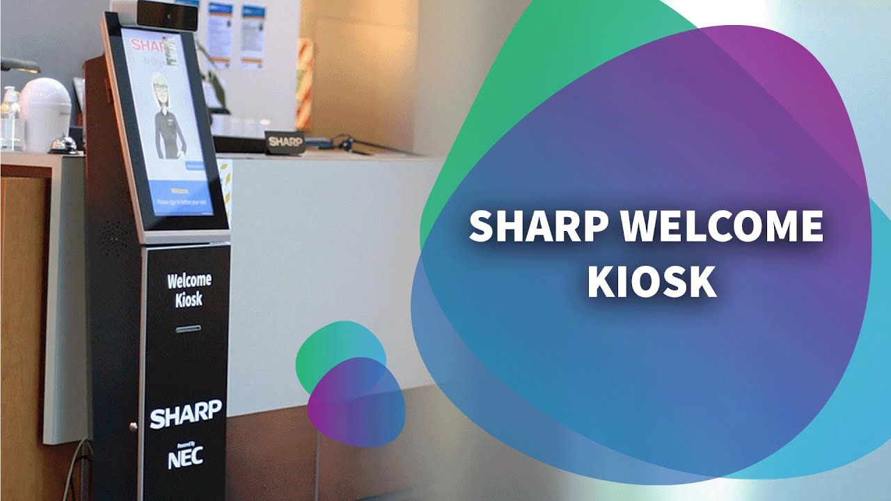 Sharp Welcome Kiosk In Action! - YouTube