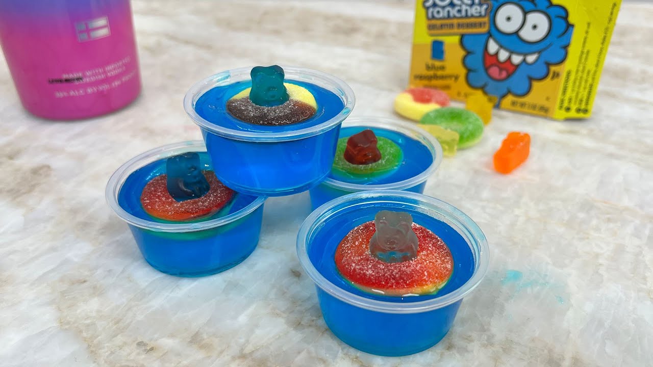 Pool Party Jello Shots - YouTube