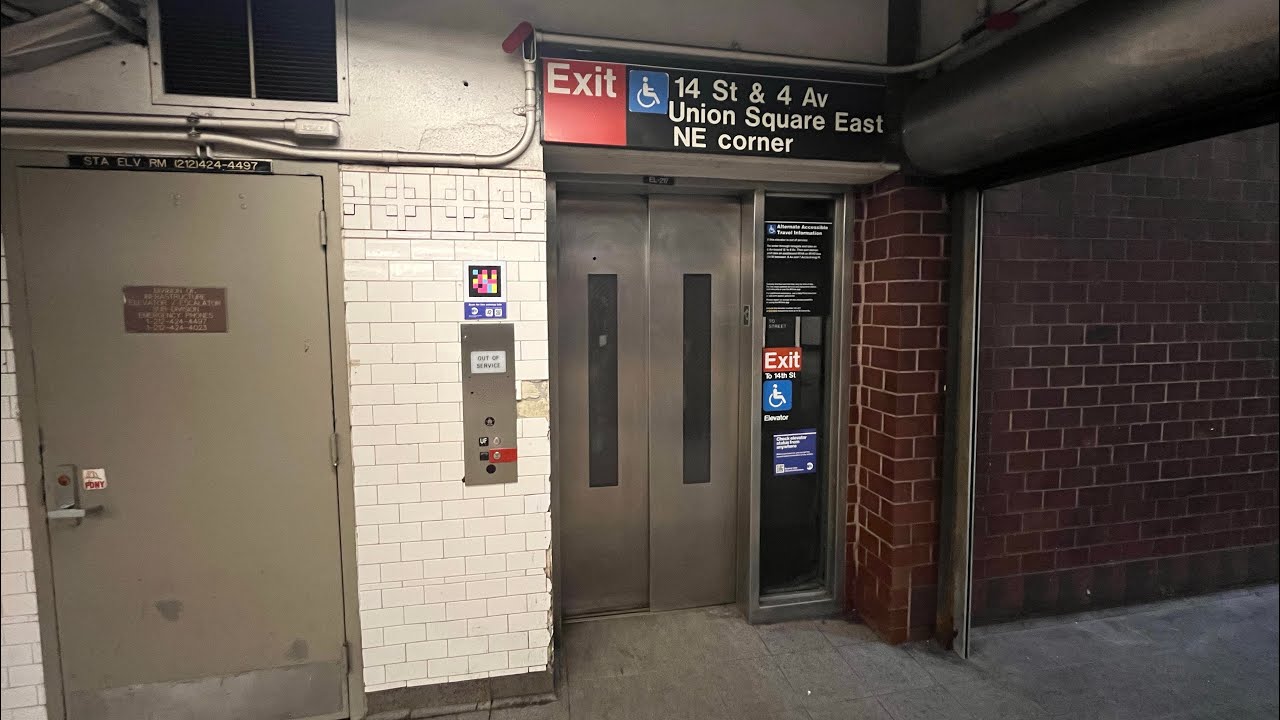 Heights Glass Street Elevator At The Union Square-14th Street Station ...