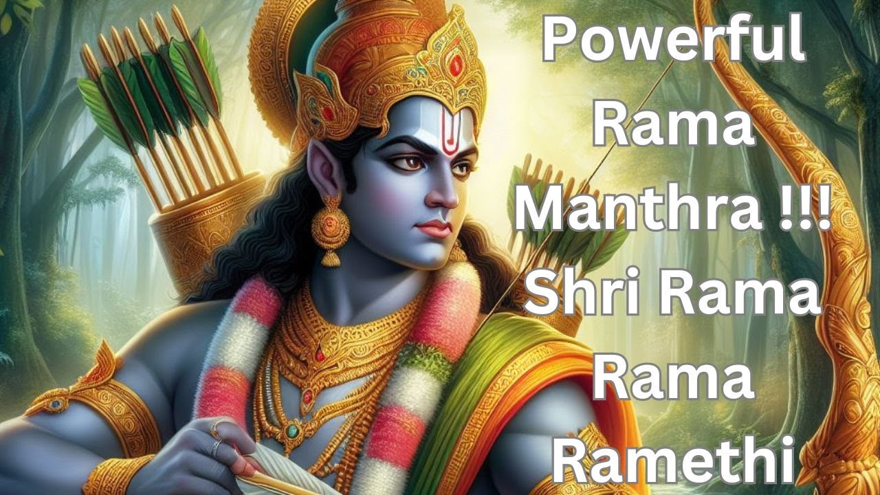 "Chanting Powerful 'Rama Mantra' - Shri Rama Rama Ramethi | Divine ...
