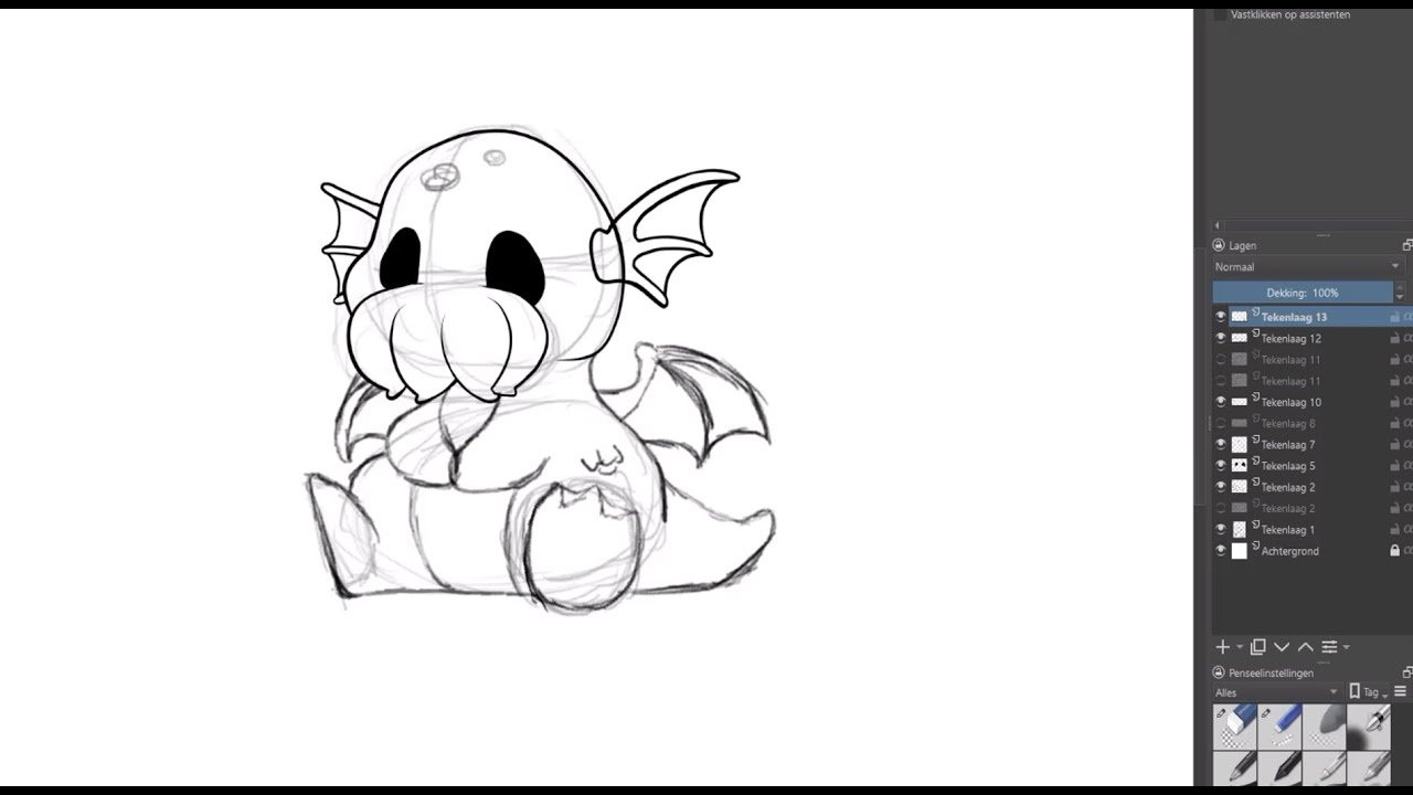 CTHULHU deel 1 - The Joy of Cute Drawing - YouTube