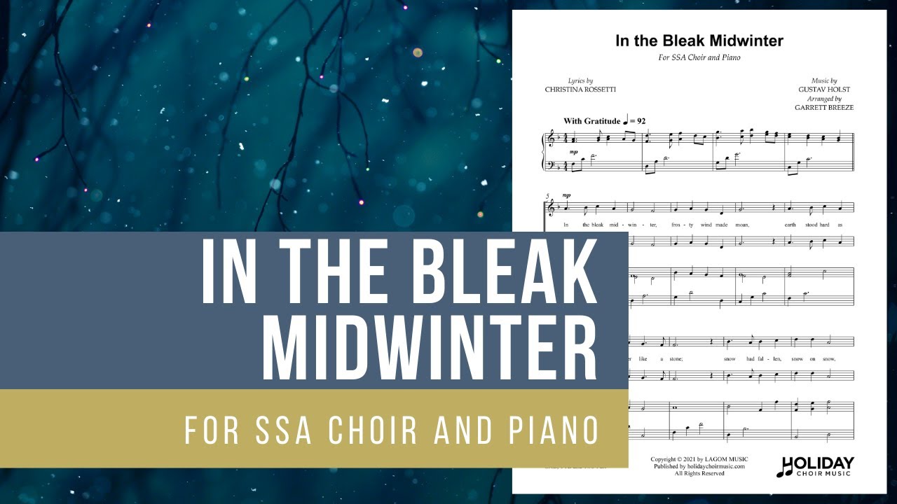 In the Bleak Midwinter (SSA Choir & Piano) Garrett Breeze (Sheet Music ...