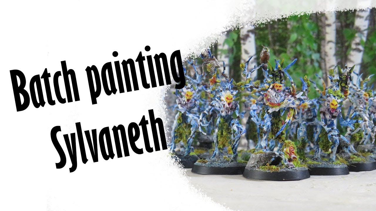 Batch painting Sylvaneth Dryads - YouTube