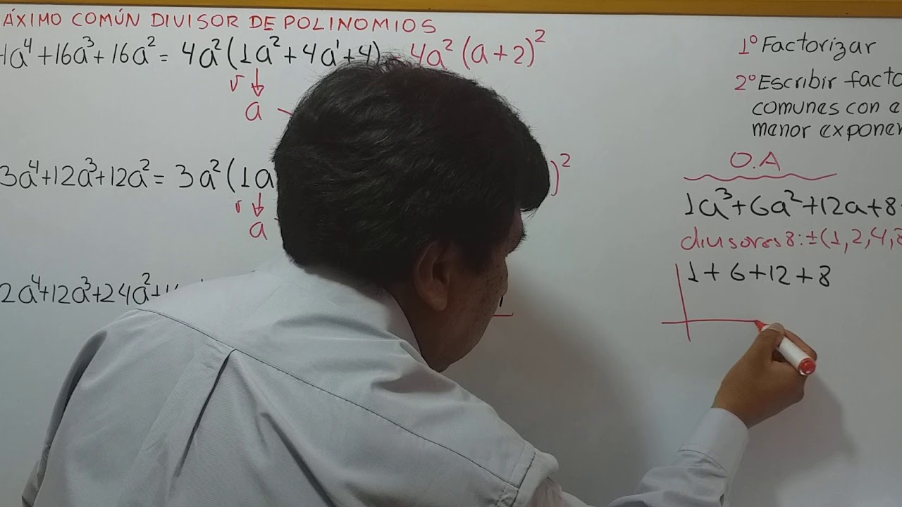 Máximo Común Divisor De Polinomios Parte 2 Youtube 0011