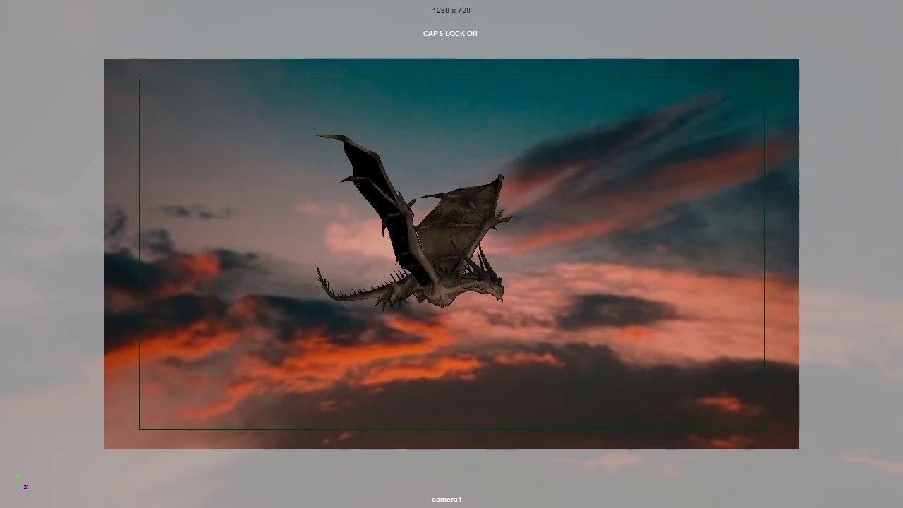 Dragon flying 3D Maya Animation cycle - YouTube
