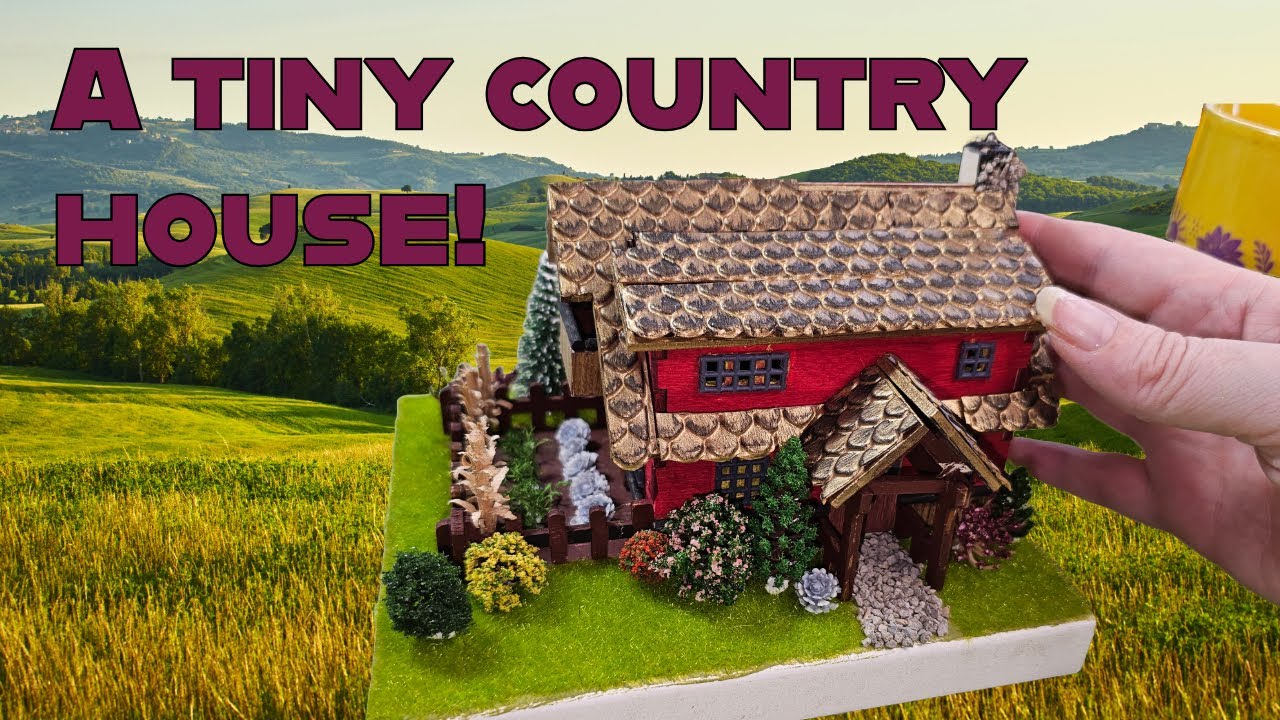 DIY Miniature Farm House from a simple puzzle kit! #miniature # ...
