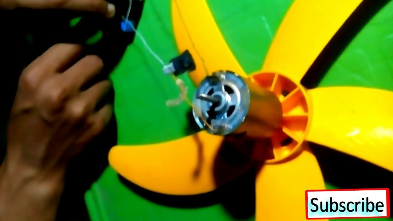 Make 12 V dc fan with laptop battery high speed at home - YouTube