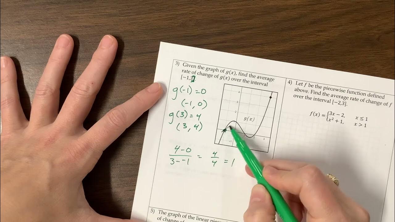 AROC - Average Rate of Change (day 1, part 2) - YouTube