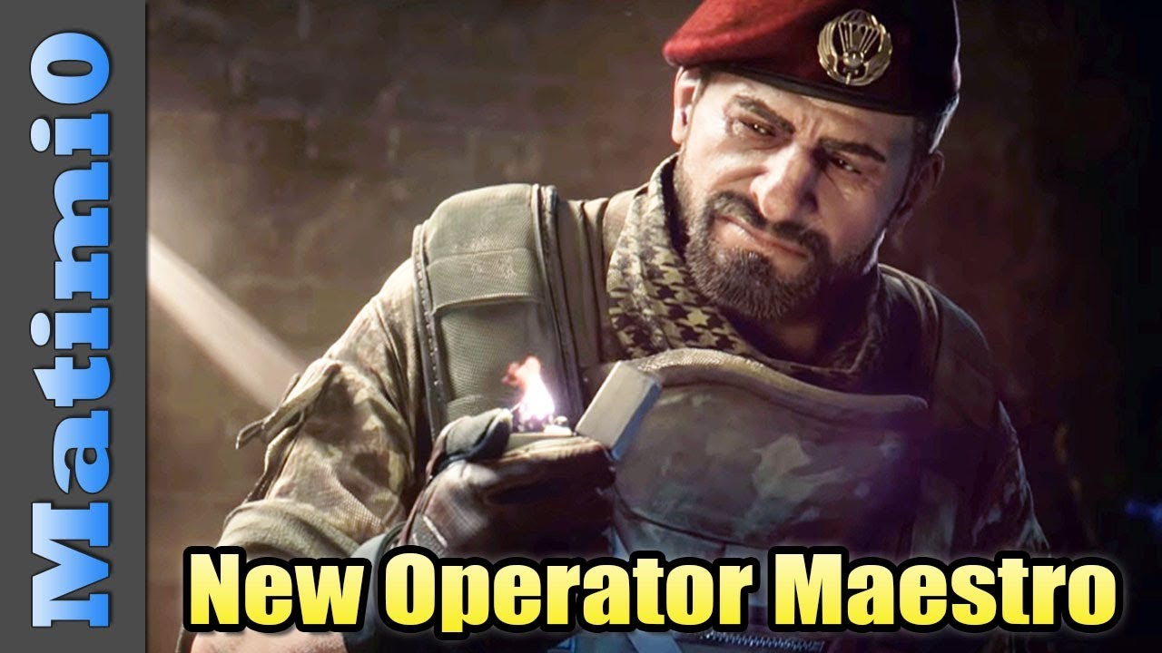 New Operator Maestro - Rainbow Six Siege DLC - YouTube