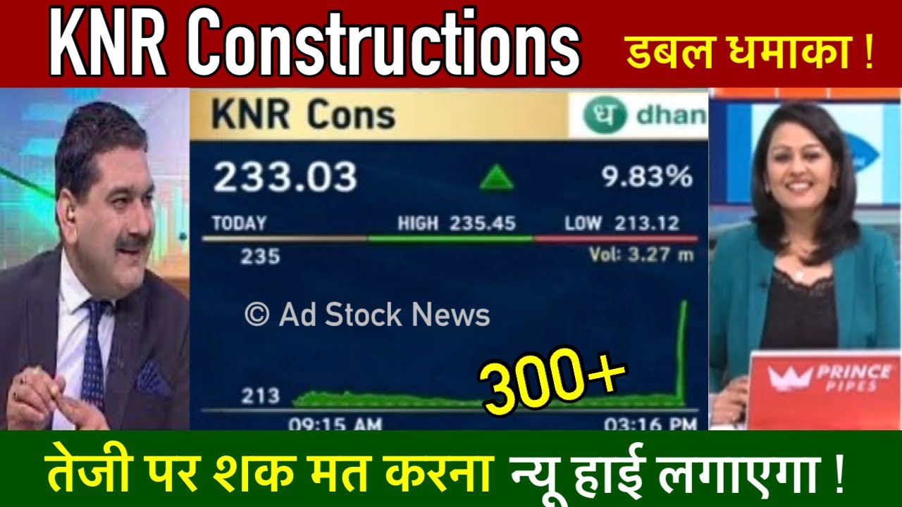 KNR Constructions share, Knr constructions share latest news - YouTube