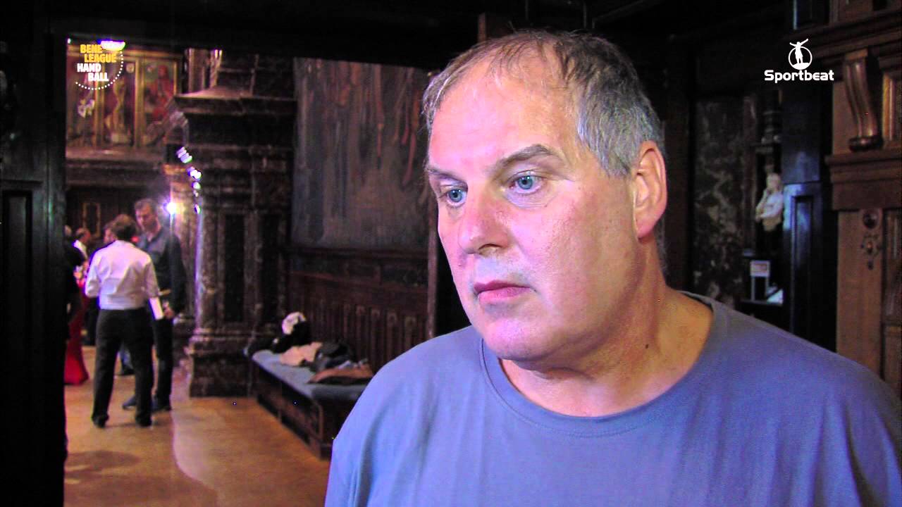 Coach Martin Vlijm Targos Bevo op Persconferentie BENE League Handbal ...