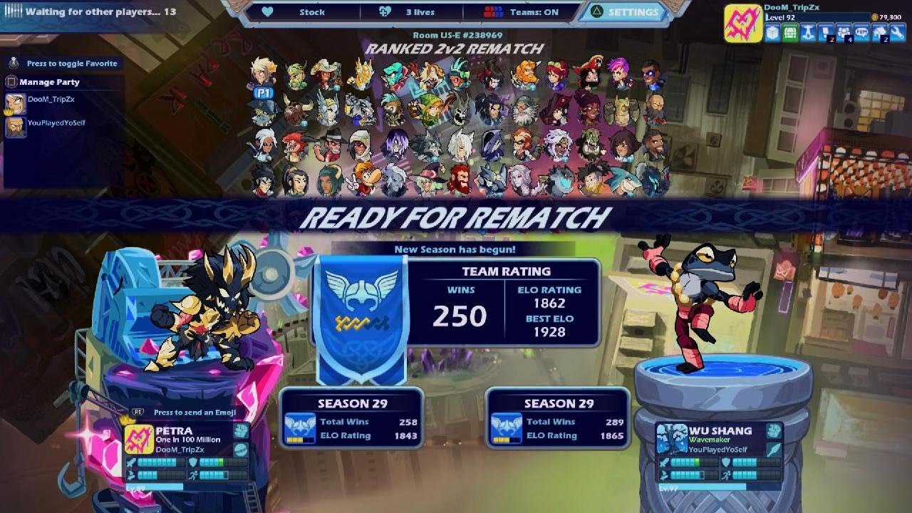 Brawlhalla 2v2 Ranked Gameplay PT 202 - YouTube