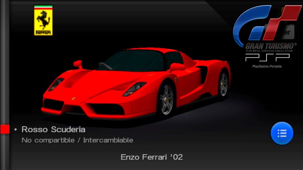 Enzo Ferrari '02 | Gran Turismo PSP | Showcase - YouTube