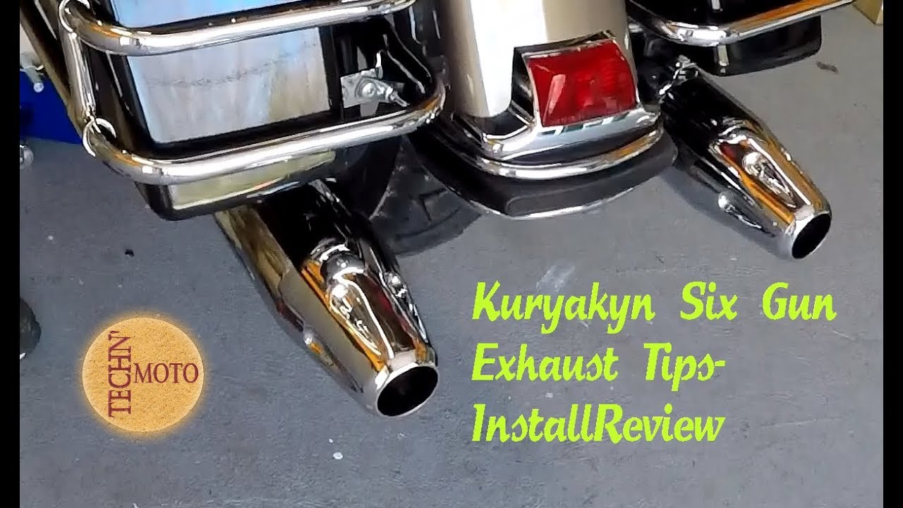 Kuryakyn Six Gun Exhaust Tips for Your Harley Davidson- Install/Review ...