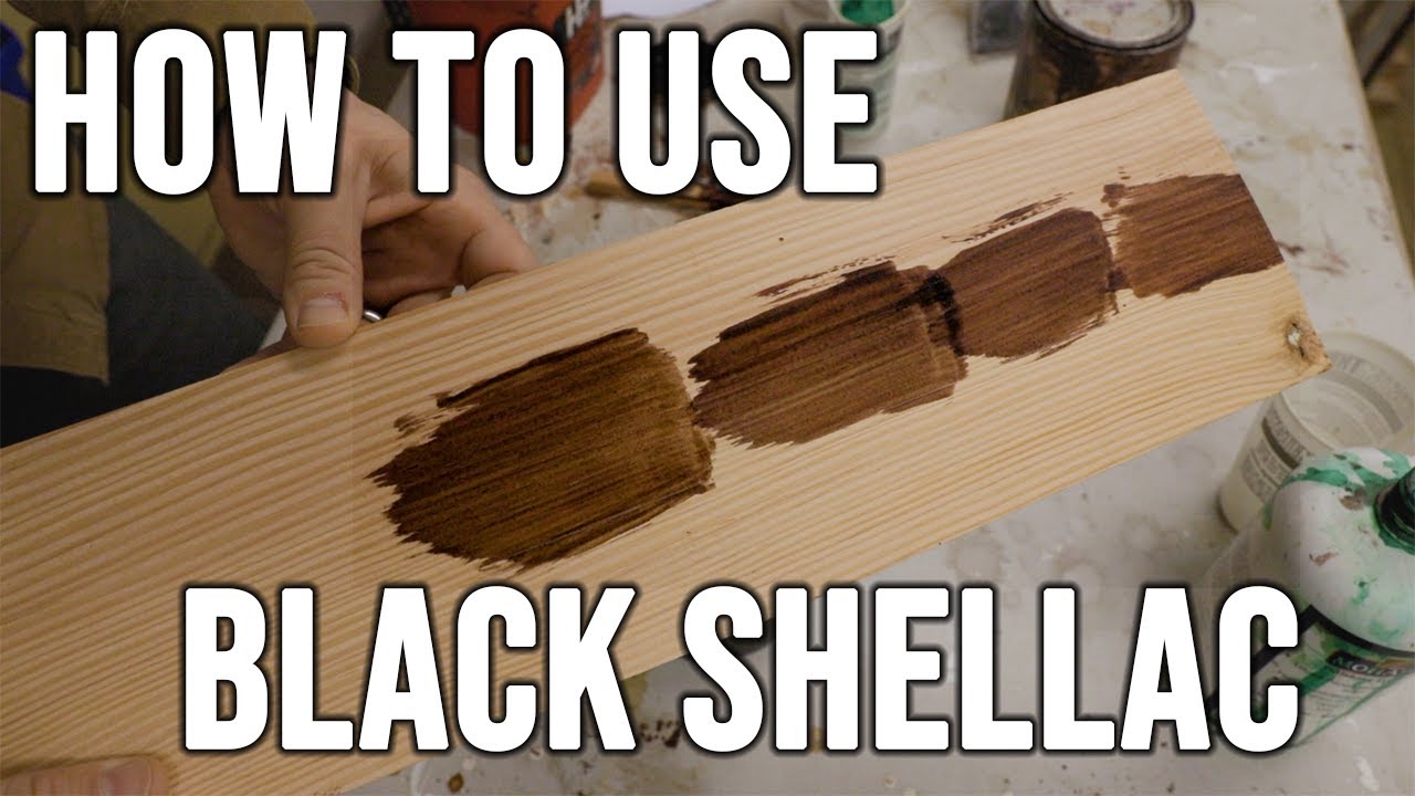 How to use black Shellac in woodworking. Tutorial. - YouTube