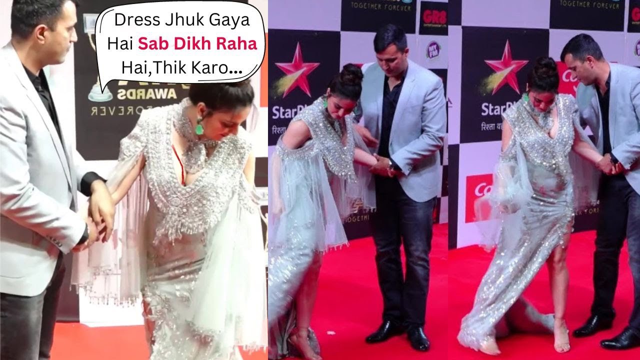 Shraddha Arya Weird Dress Make Her Husband Rahul Nagal Angry As Her Bra ...
