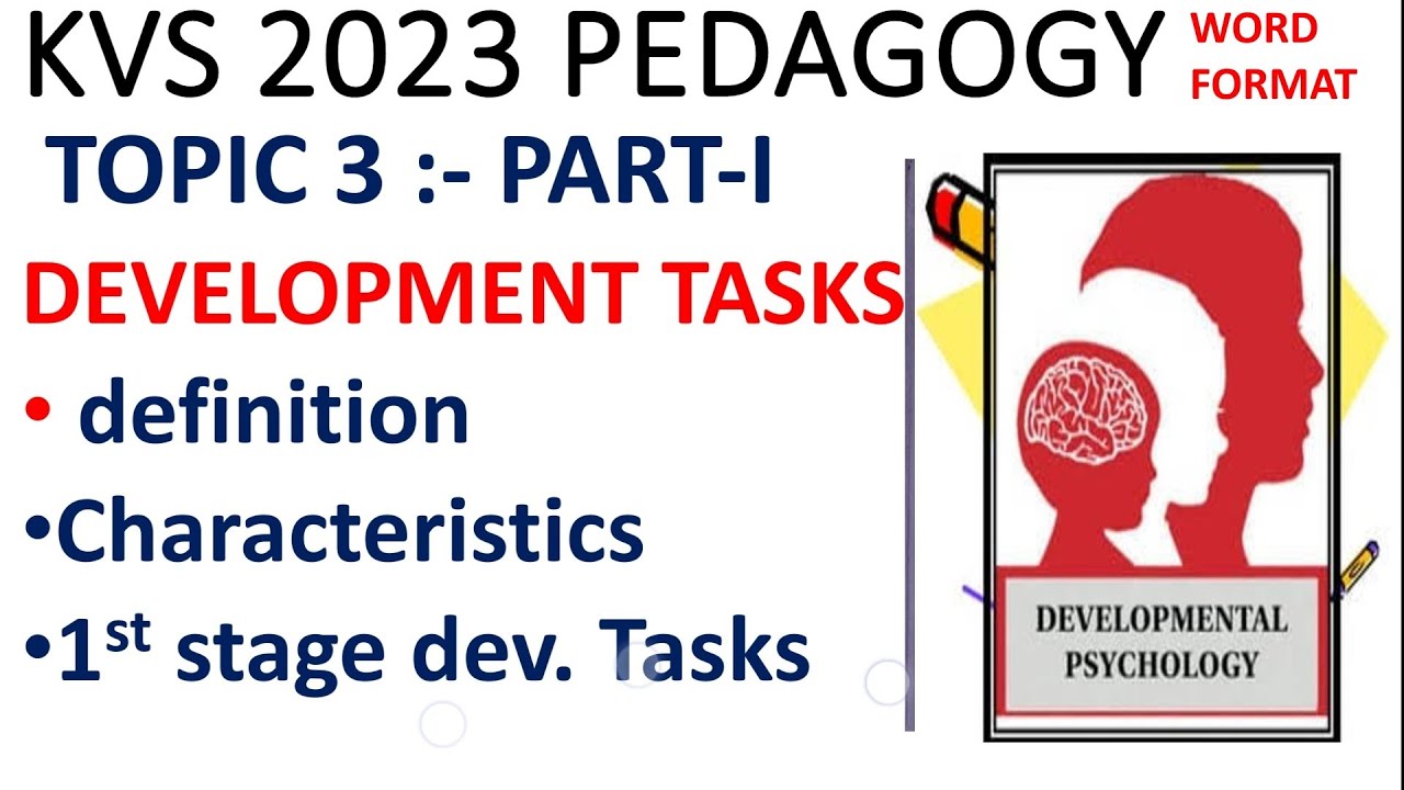 development tasks :- definition, characteristics, and stages | development tasks #kvs - YouTube