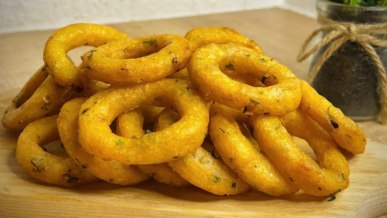 Best Potato Flavor, Garlic Potato Rings ! Fried Potatoes :!Potato ...
