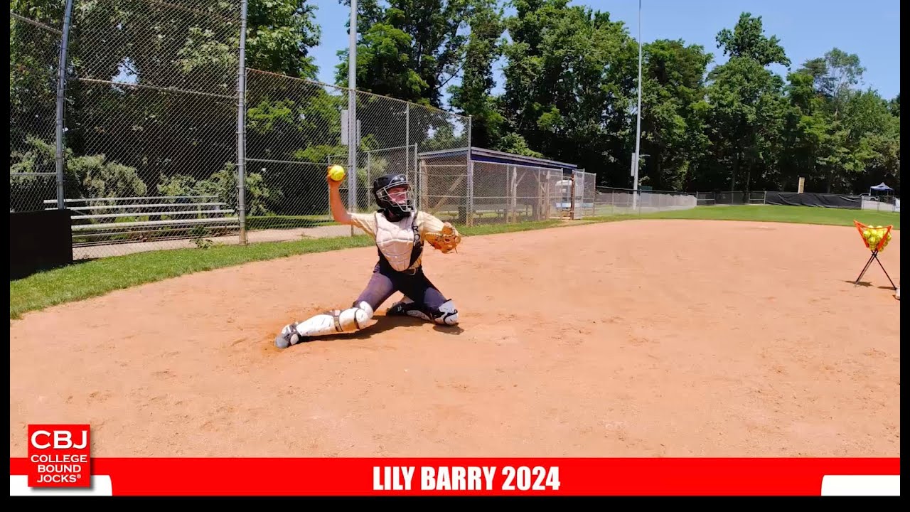 Lily Barry 2024 Catcher/Corner Softball Skills Video - YouTube