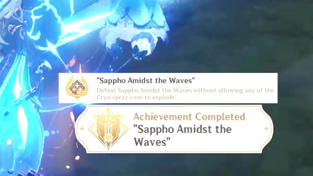 Sappho Admist the Wave Achievement *Complete 3 stars* || Genshin Impact ...