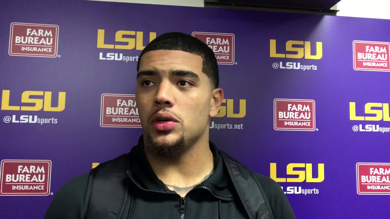 LSU TE Thaddeus Moss talks about his big game vs. Auburn - YouTube