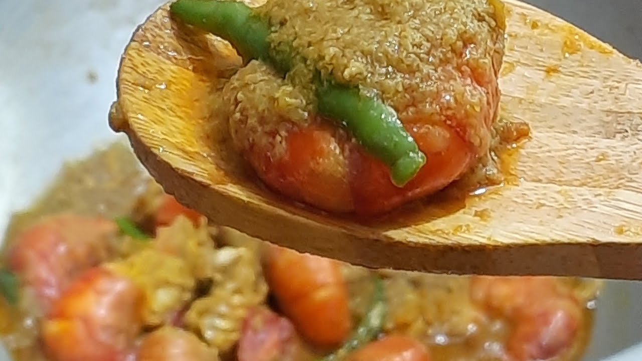 নারকেল চিংড়ি রেসিপি। Narkel Chingri recipe.Chingri vuna.Prawn curry ...