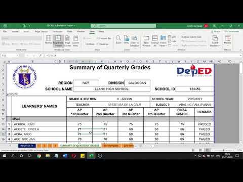 Video No 2 Paano gamitin ang Summary of Quarterly Grade sa Periodical ...