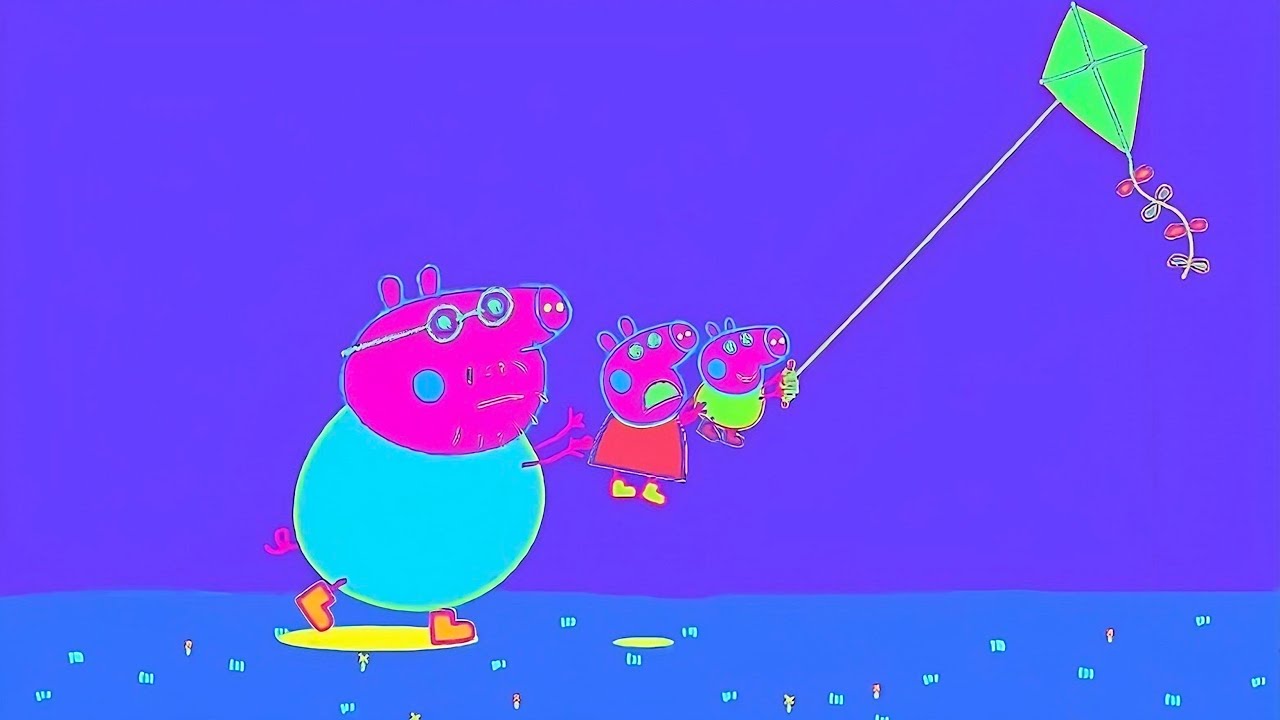 Peppa Pig Carried Away A Kite+Reverse| Peppa Pig Video Effects [Miror ...