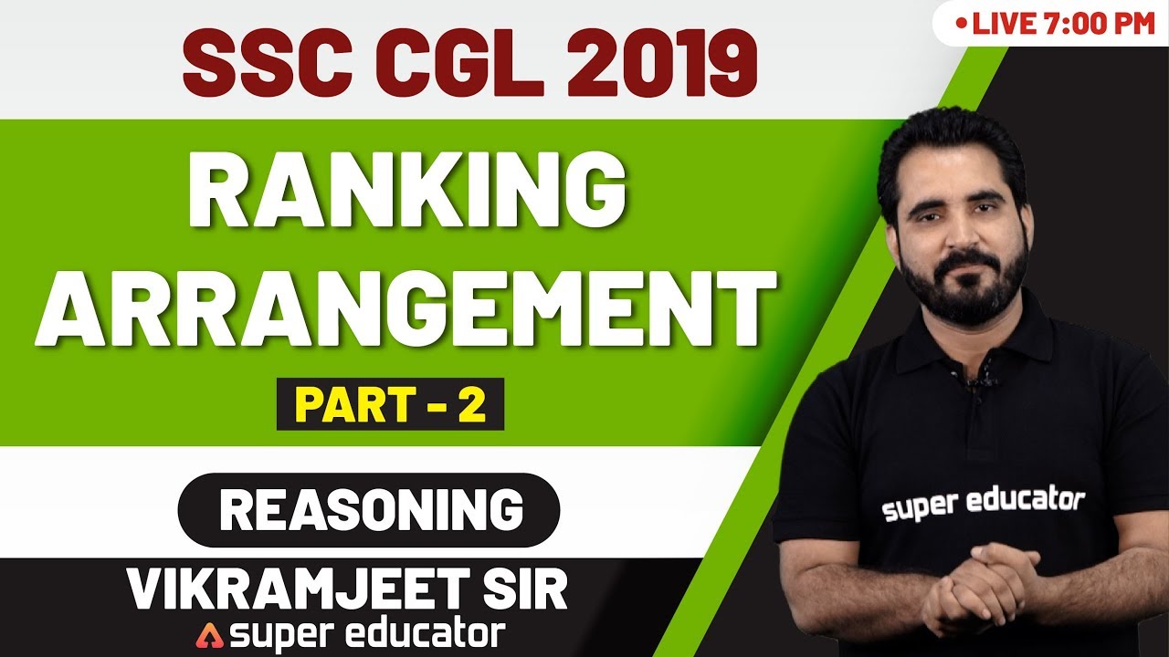 Adda247 Super Educator | Ranking Arrangement Part - 2 by Vikramjeet Sir ...