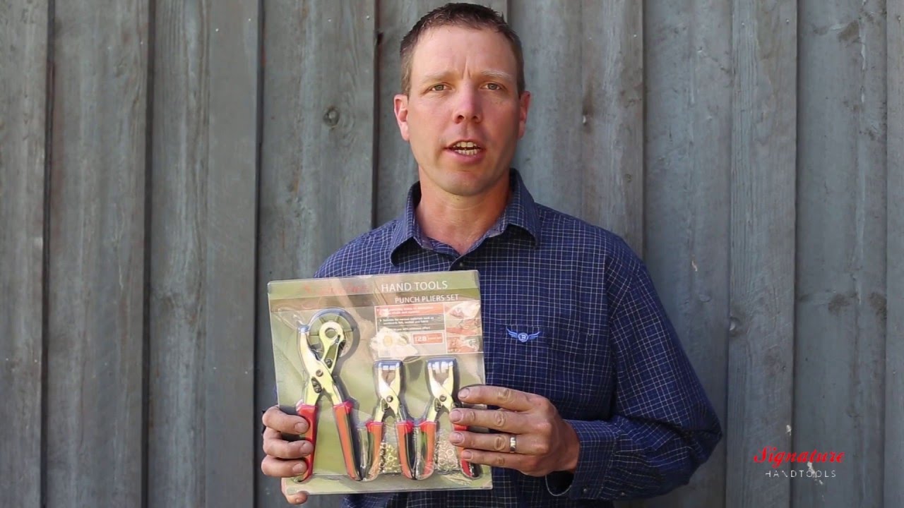 Signature Handtools - Revolving Punch Plier Instructional Video - YouTube