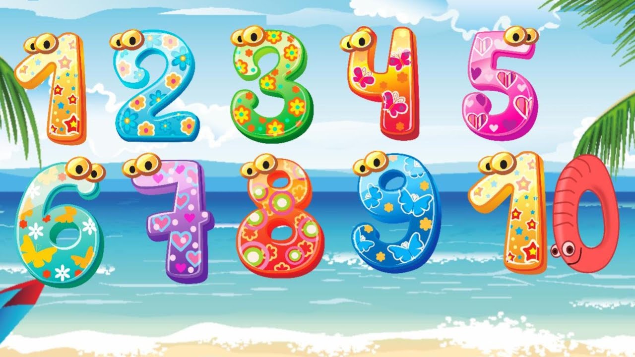 Number Rhymes For Children | Numbers Song | Numbers for kids | 1 to 10 ...