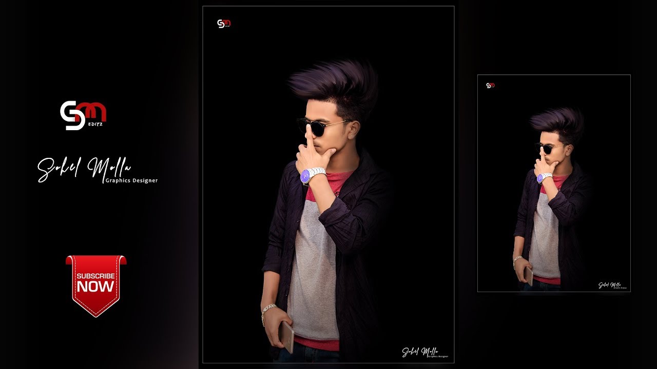 Easy Dark Background Editing in PHOTOSHOP (BY SM EDITZ) - YouTube
