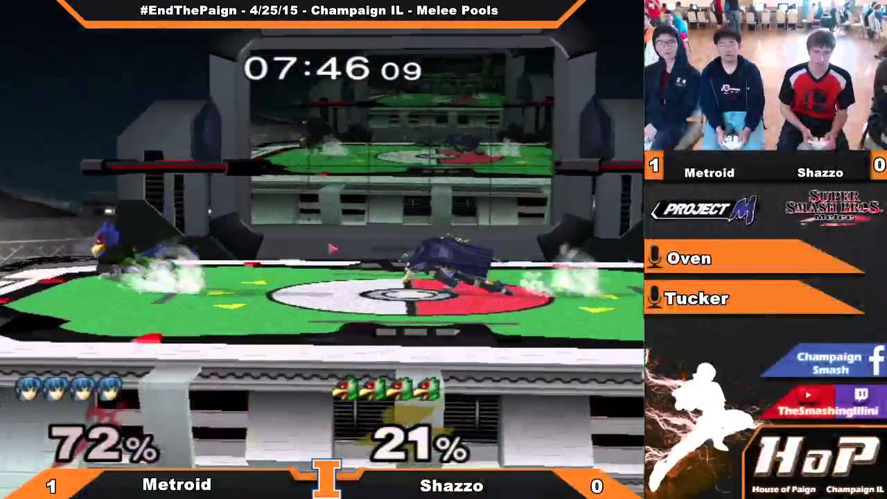 [End the Paign] Metroid (Marth) vs. Shazzo (Fox) Melee Pools - YouTube