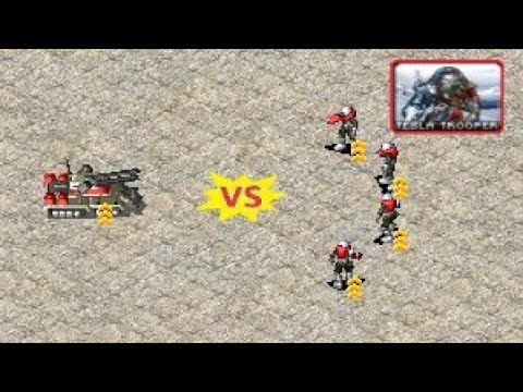 Apocalypse vs 4 Tesla Troopers - Red Alert 2 - YouTube