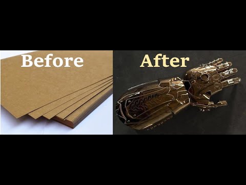 DIY card board Robotic hand with automatic function - YouTube