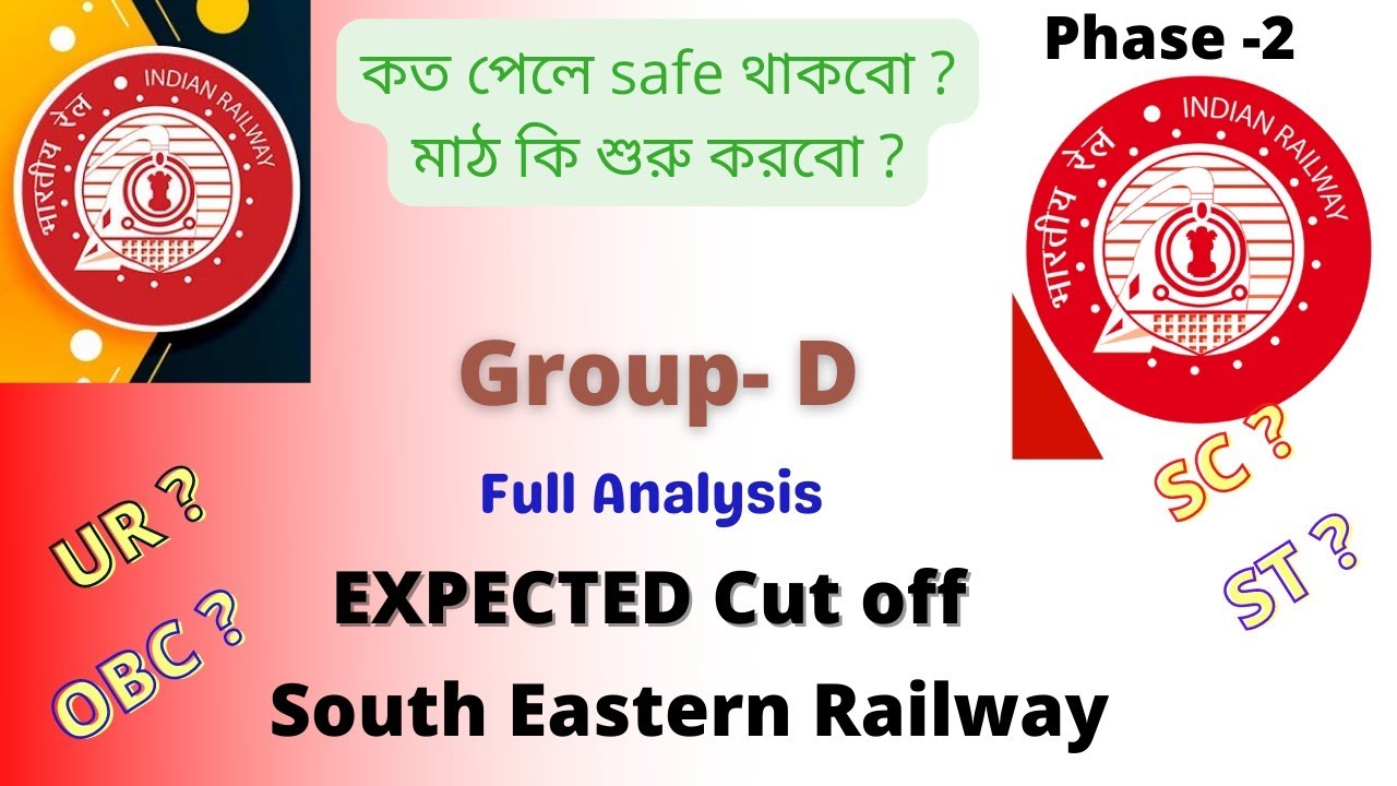 📢📢📢RRB Group D Cut off 2022🚆/ 🚂SER cut off 2022/ Railway group D exam ...