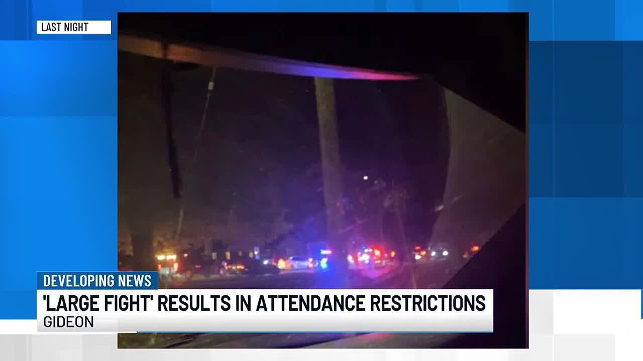 Attendance restricted at basketball game following ‘large fight’ - YouTube