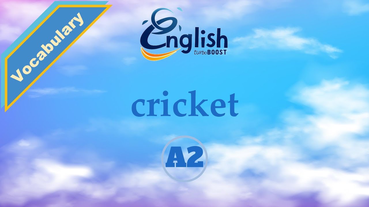 Cricket - Meaning, Pronunciation, & Examples | A2 | Learn English ...