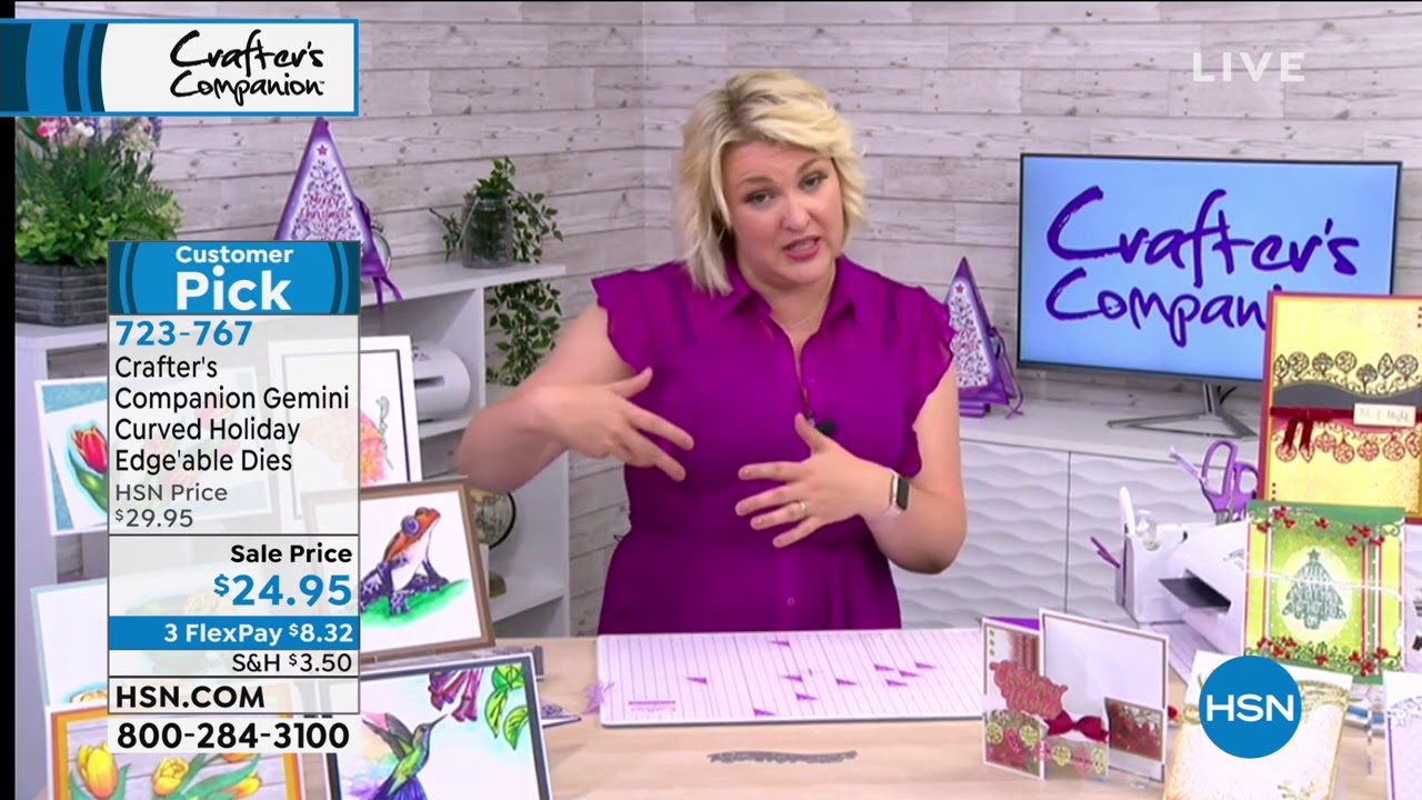 Crafter's Companion Gemini Curved Holiday Edge'able Dies - YouTube