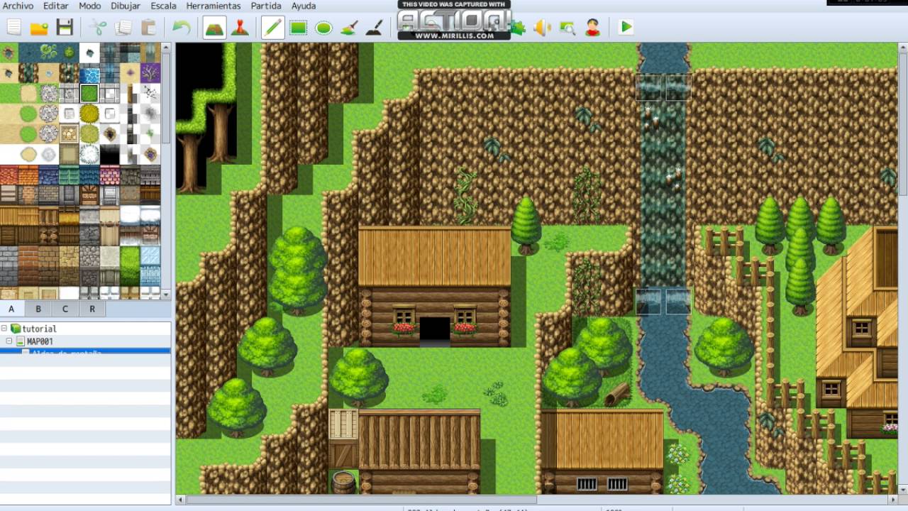 tutorial: como hacer un mapa en rpg maker - YouTube