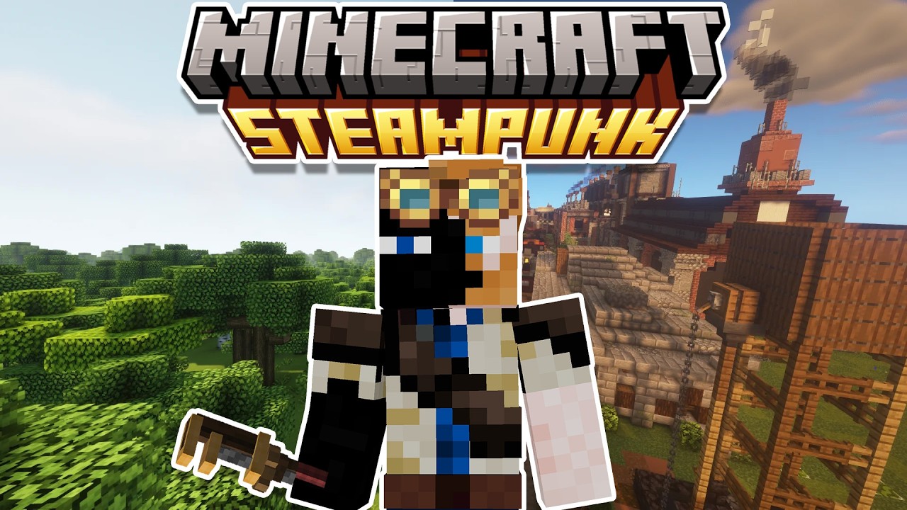 I took over Minecraft using steampunk technology - YouTube