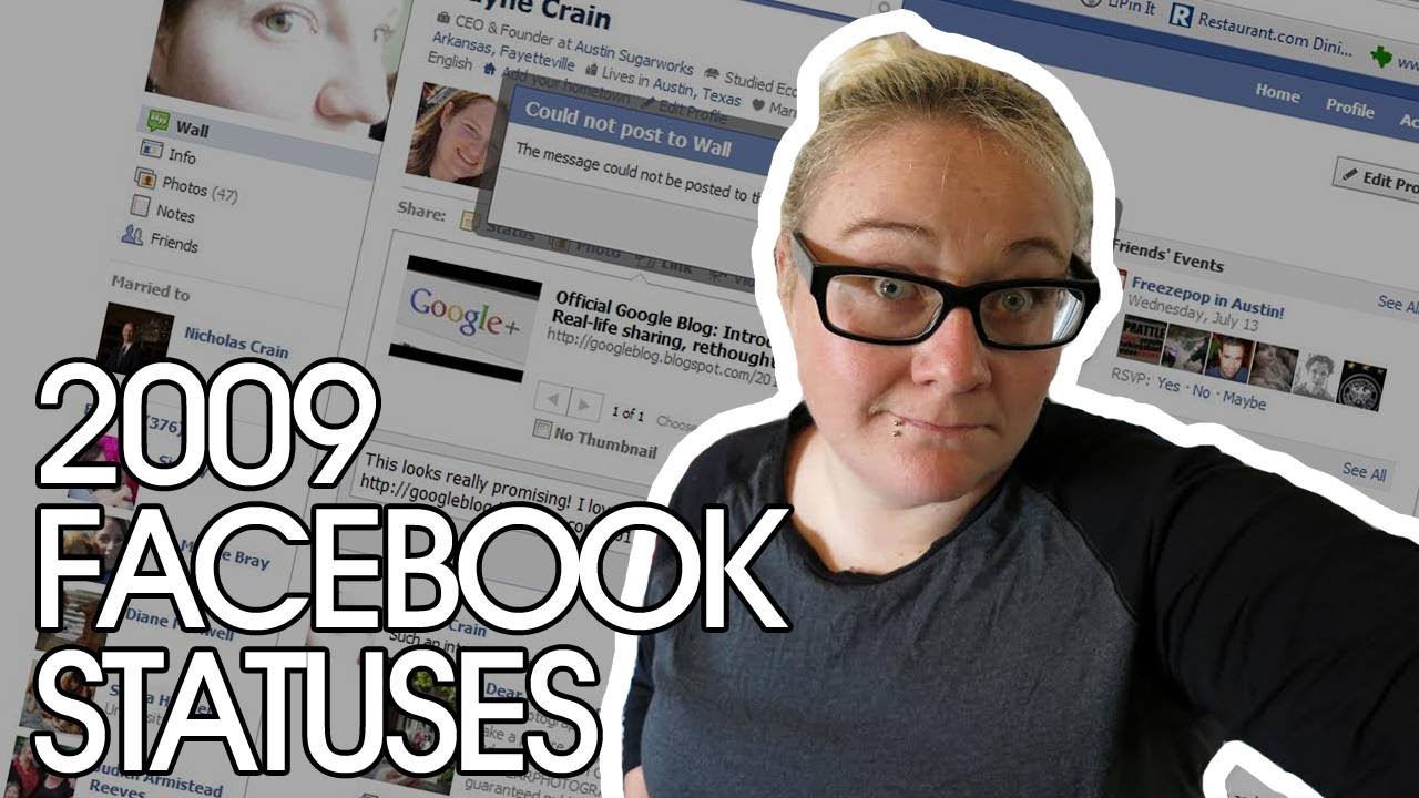 Reacting to old Facebook Posts - YouTube