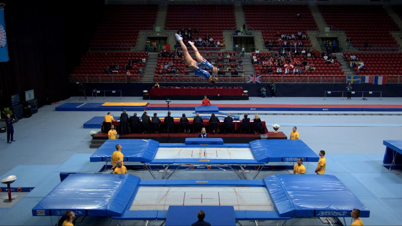 Ahsinger/Webster - Syncho Trampoline - Routine 1 - 2017 World T&T ...