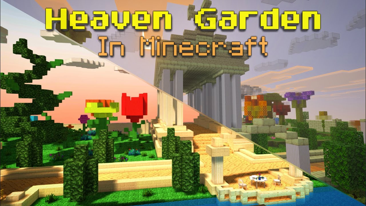 Pixel gun 3D heaven garden in Minecraft? - YouTube