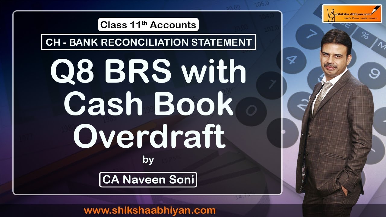 Q8 BRS with Cash Book Overdraft - YouTube